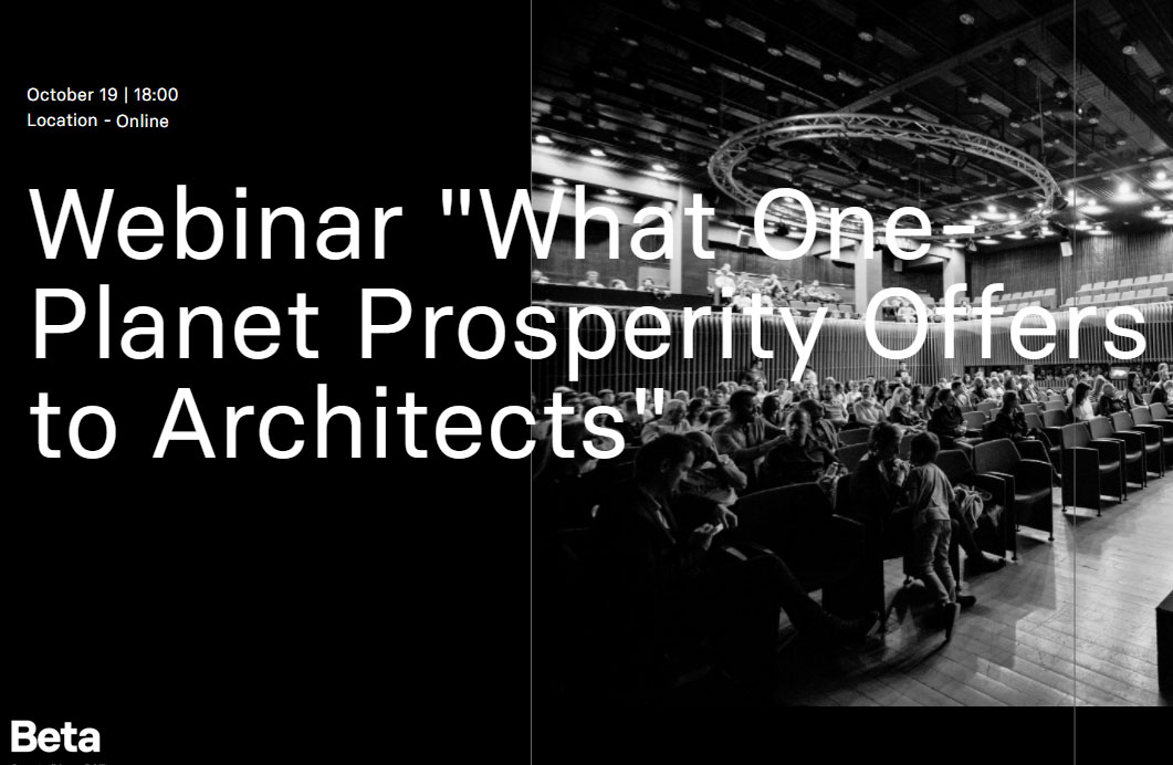 WEBINAR: What One-Planet Prosperity offers to architects - Global ...